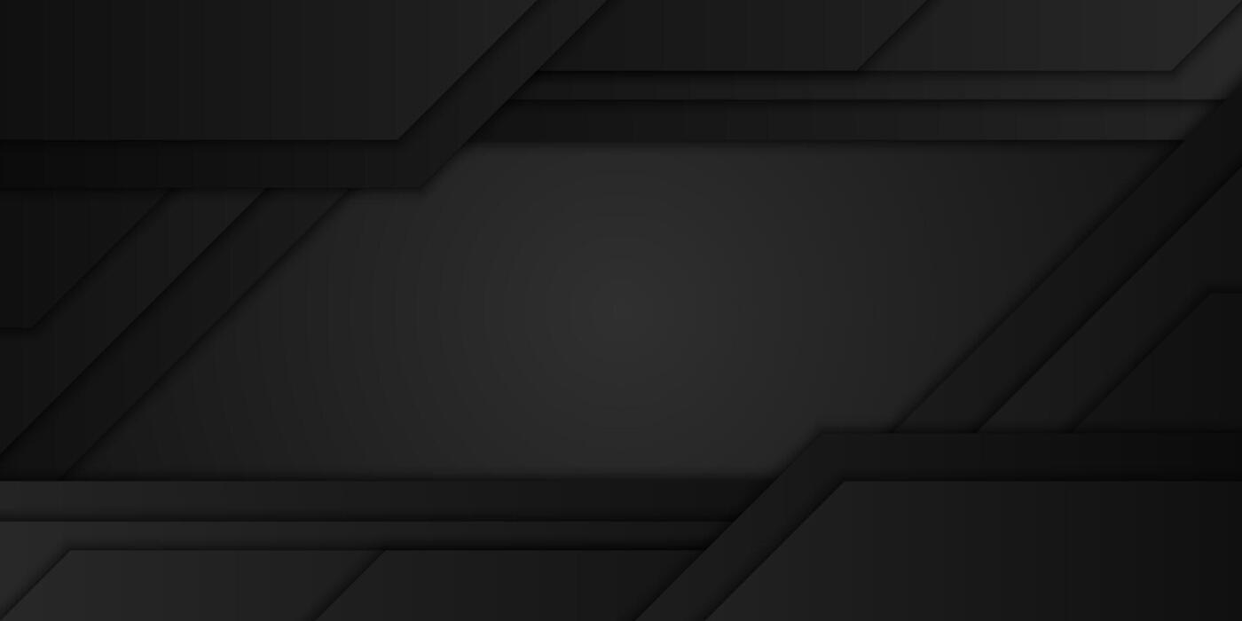 Abstract black hexagonal overlap layer background, hexagon shape pattern, dark minimal design ...