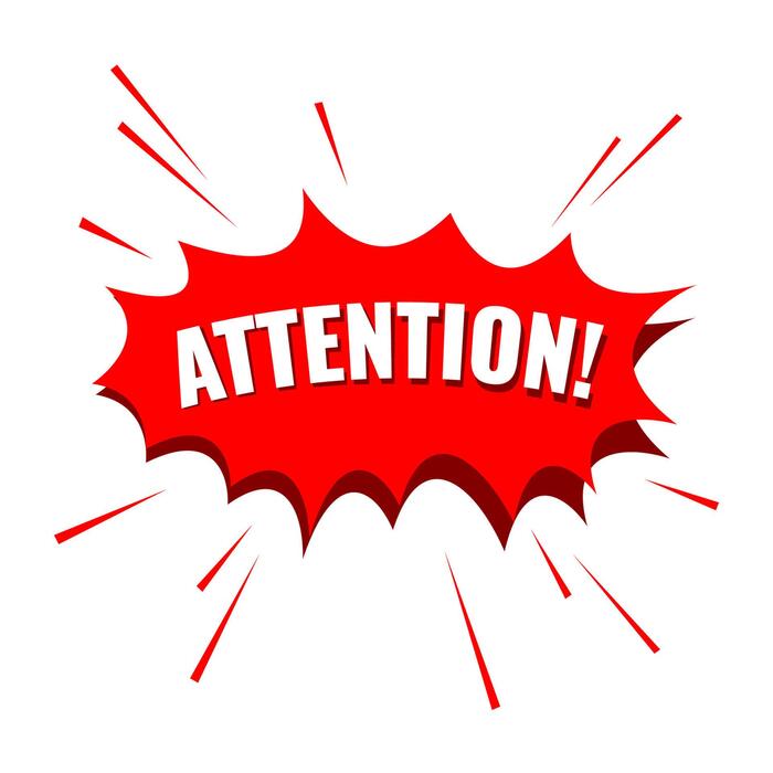 Attention Vector Art, Icons, and Graphics for Free Download