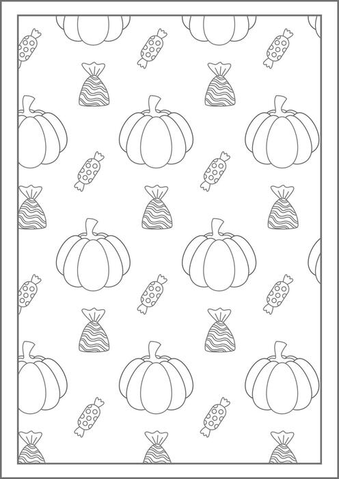 Halloween Coloring Page Vector Art, Icons, and Graphics for Free Download