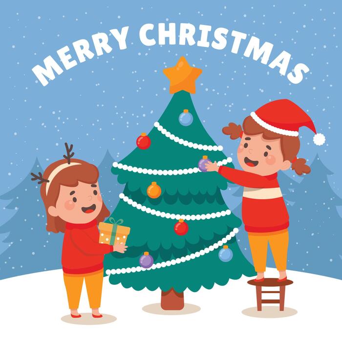 Christmas Kids Vector Art, Icons, and Graphics for Free Download