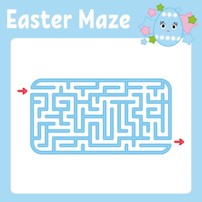 Easter Maze Vector Art, Icons, and Graphics for Free Download