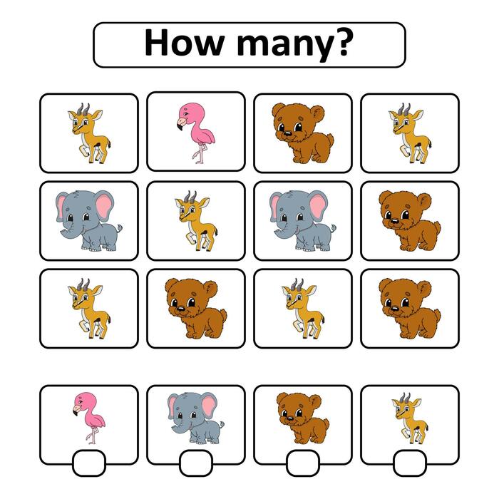 Counting Animals Vector Art, Icons, and Graphics for Free Download