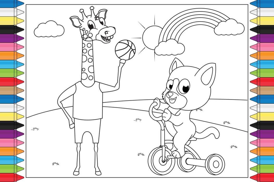 Kids Line Drawing Vector Art, Icons, and Graphics for Free Download