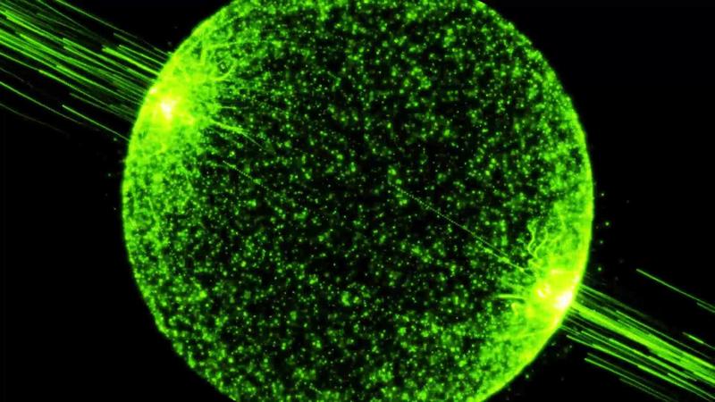 green sphere particle loop animation 3662981 Stock Video at Vecteezy