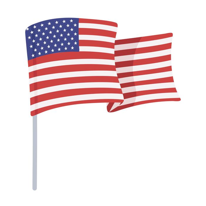 American Flag Waving Vector Art, Icons, and Graphics for Free Download