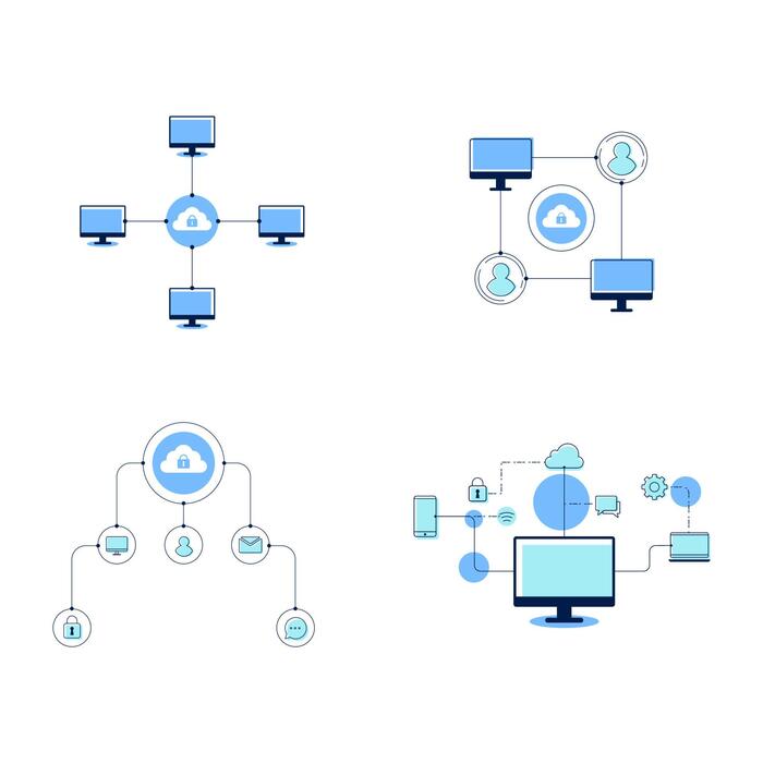 Computer Networking Vector Art, Icons, and Graphics for Free Download