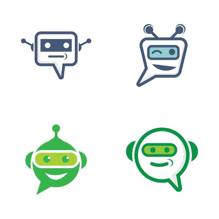 Chatbot Logo Vector Art, Icons, and Graphics for Free Download