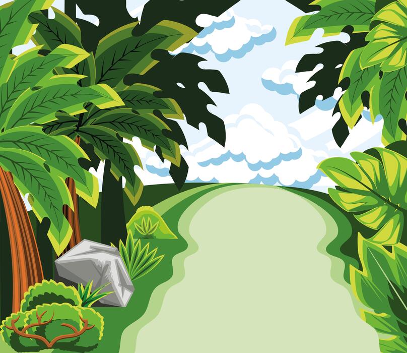 Forest Path Vector Art, Icons, and Graphics for Free Download