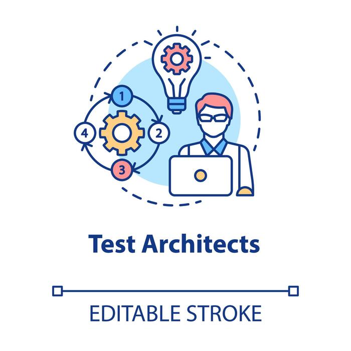 Reliability testing turquoise concept icon. Software development idea ...