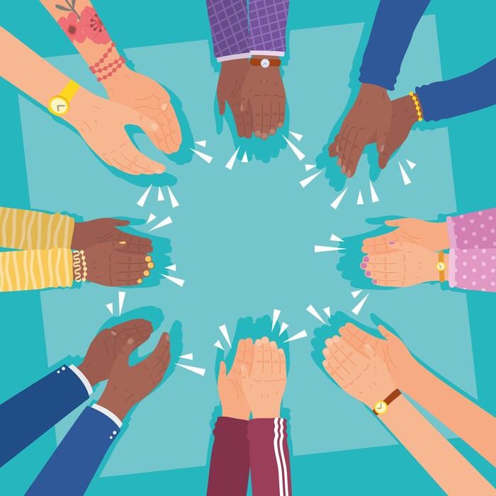 Hands Clapping Vector Art, Icons, and Graphics for Free Download