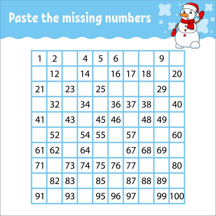 Numbers 1 100 Vector Art, Icons, and Graphics for Free Download