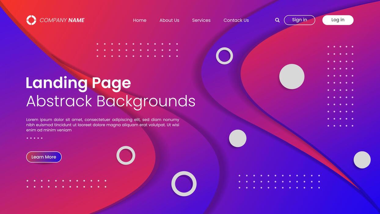 Gradient Landing Page Vector Art, Icons, and Graphics for Free Download