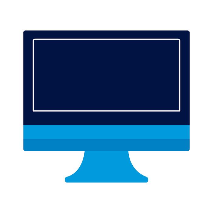 Isolated digital computer 4211330 Vector Art at Vecteezy