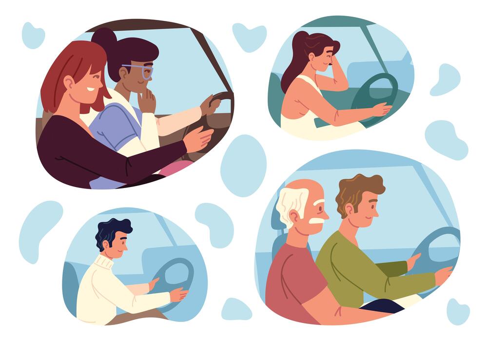 Distracted Driving Vector Art, Icons, and Graphics for Free Download