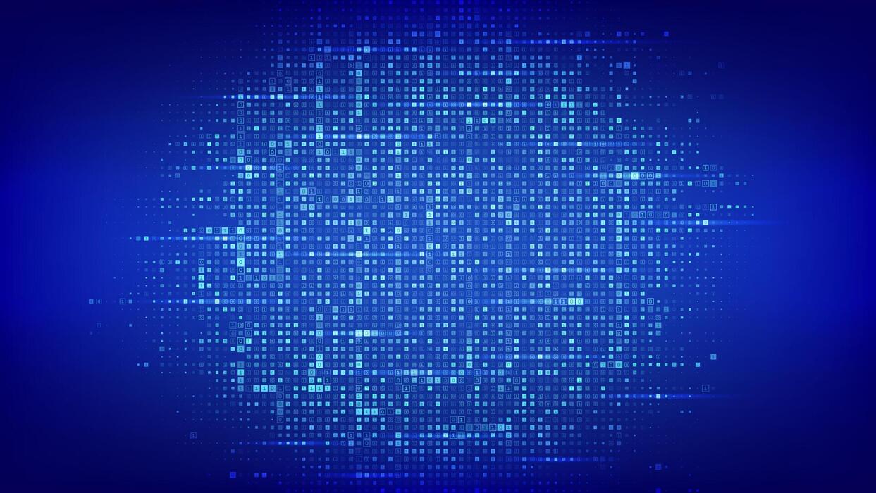 Binary matrix vector wallpaper with glitch effec style. 5429698 Vector ...