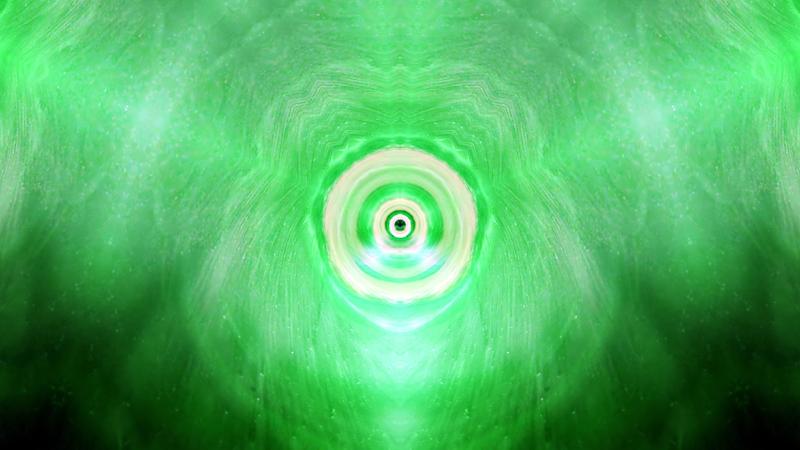 Flicker glow green rotating kaleidoscope tunnel 4161315 Stock Video at Vecteezy
