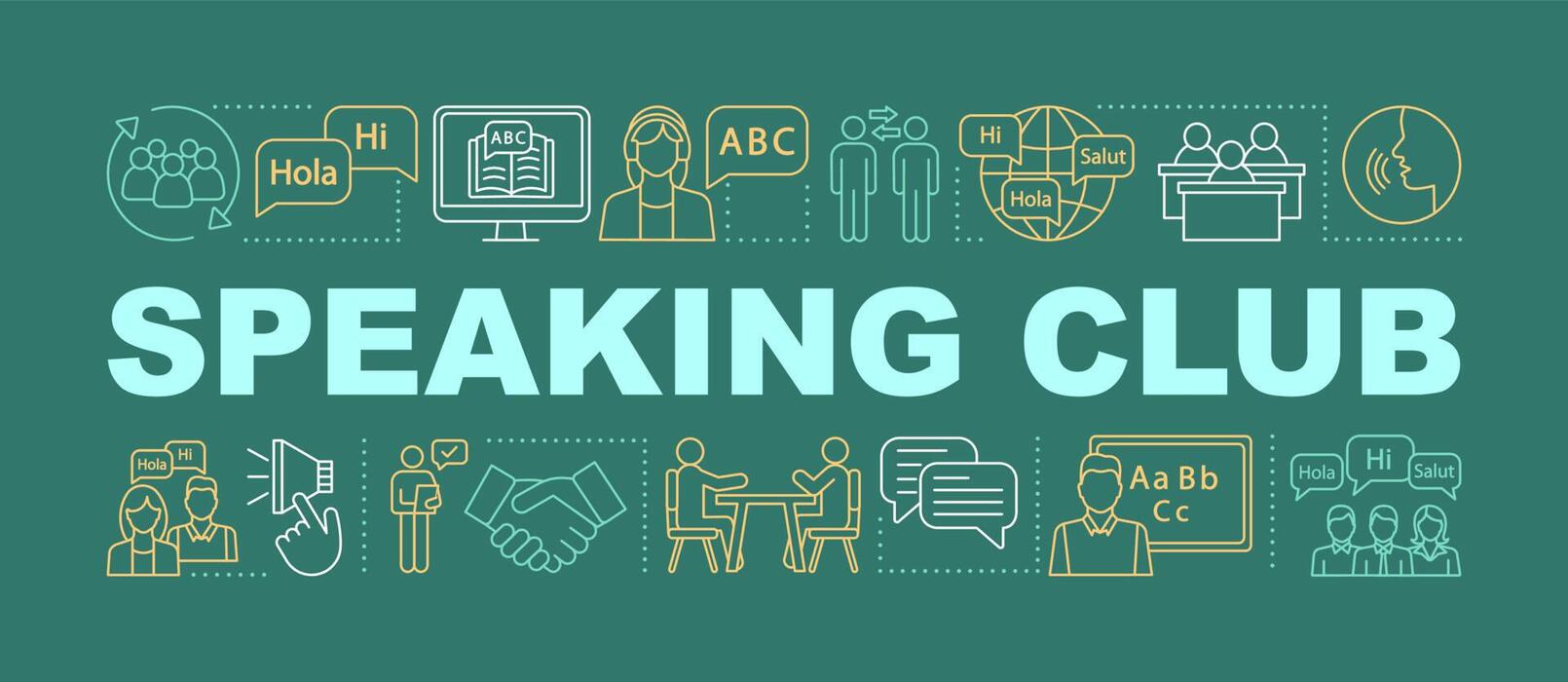 Speaking Club Vector Art, Icons, and Graphics for Free Download