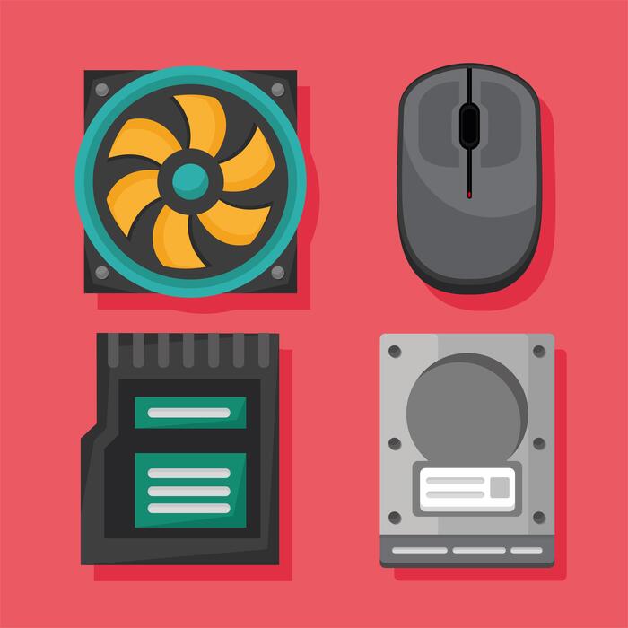 Computer Parts Icon Vector Art, Icons, and Graphics for Free Download