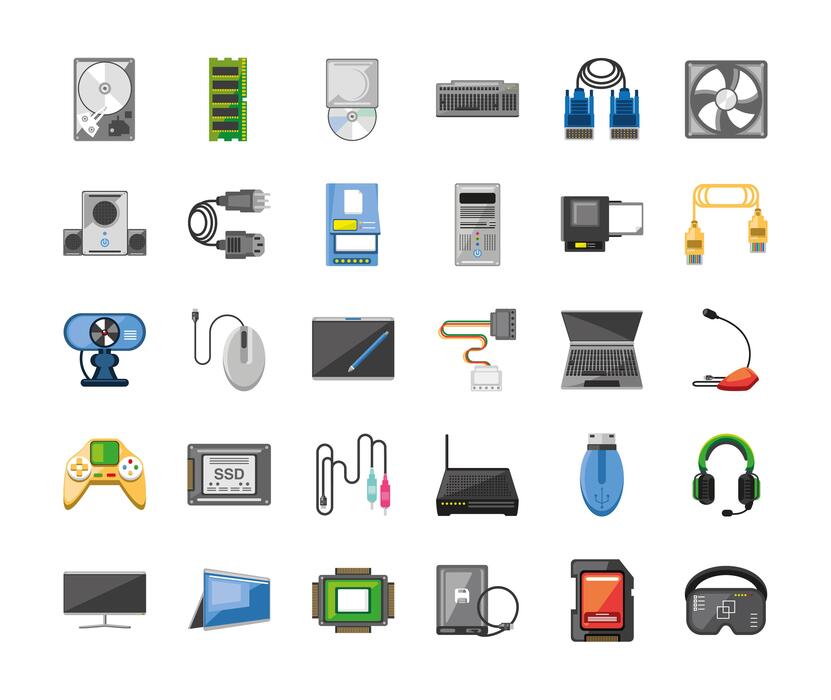 Computer Accessories Icon Vector Art, Icons, and Graphics for Free Download