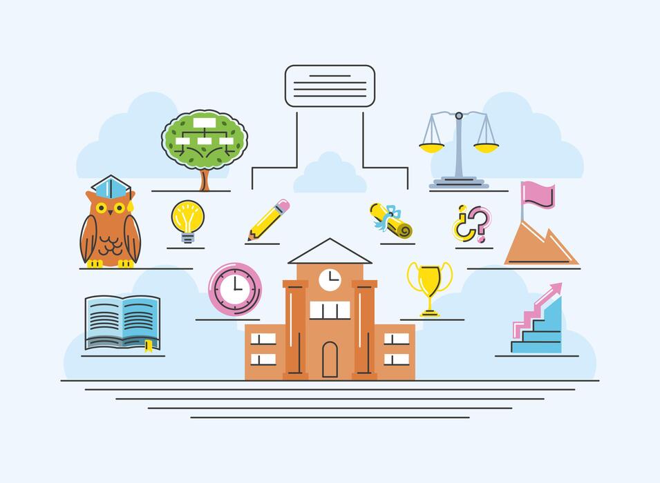 Education Landscape Vector Art, Icons, and Graphics for Free Download