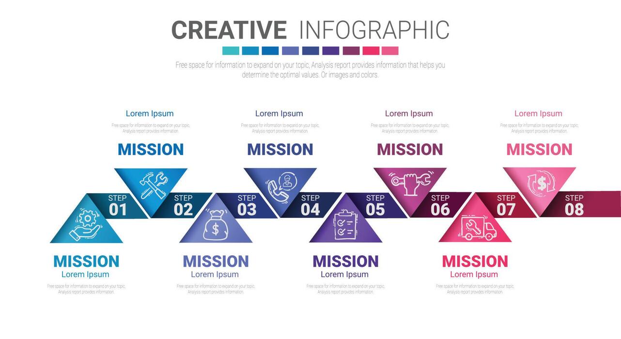 Mission Infographic Vector Art, Icons, and Graphics for Free Download