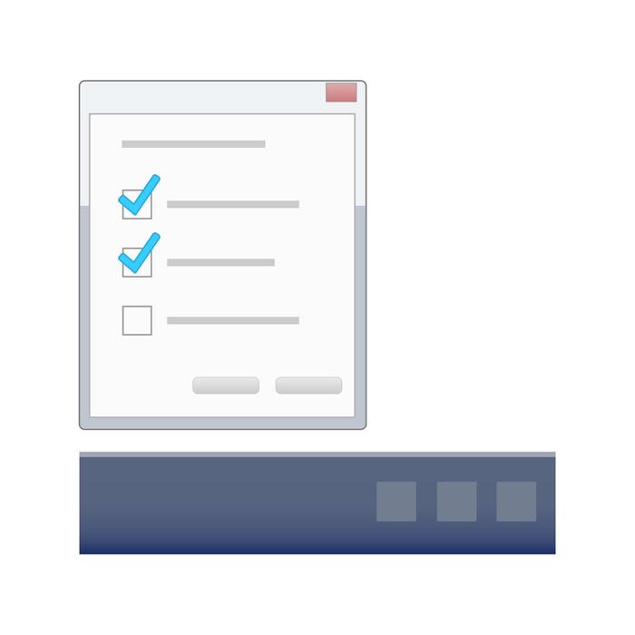 Mockup of computer program window isolated on white background 5242940 ...