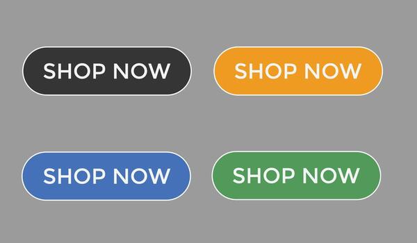 shop now text web buttons icon label ecommerce web button shop or buy ...