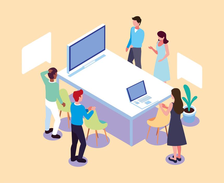 Customer Meeting Vector Art, Icons, and Graphics for Free Download