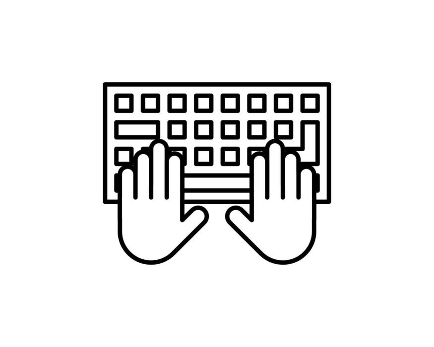 Typing Keyboard Vector Art, Icons, and Graphics for Free Download