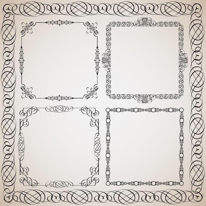 Calligraphy Frames Vector Art, Icons, and Graphics for Free Download