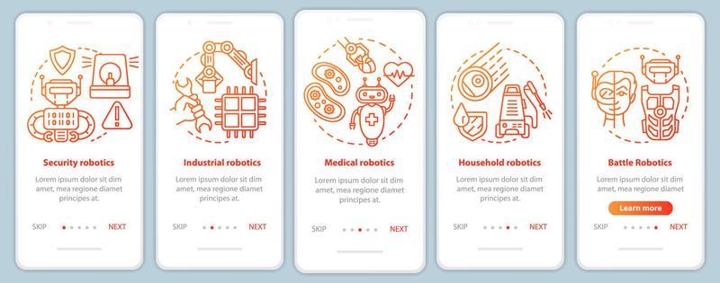 Attribution Modeling Types Onboarding Mobile App Page Screen Vector