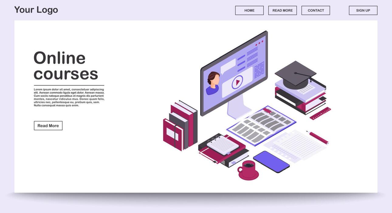 Computer Institute Banner Vector Art, Icons, and Graphics for Free Download