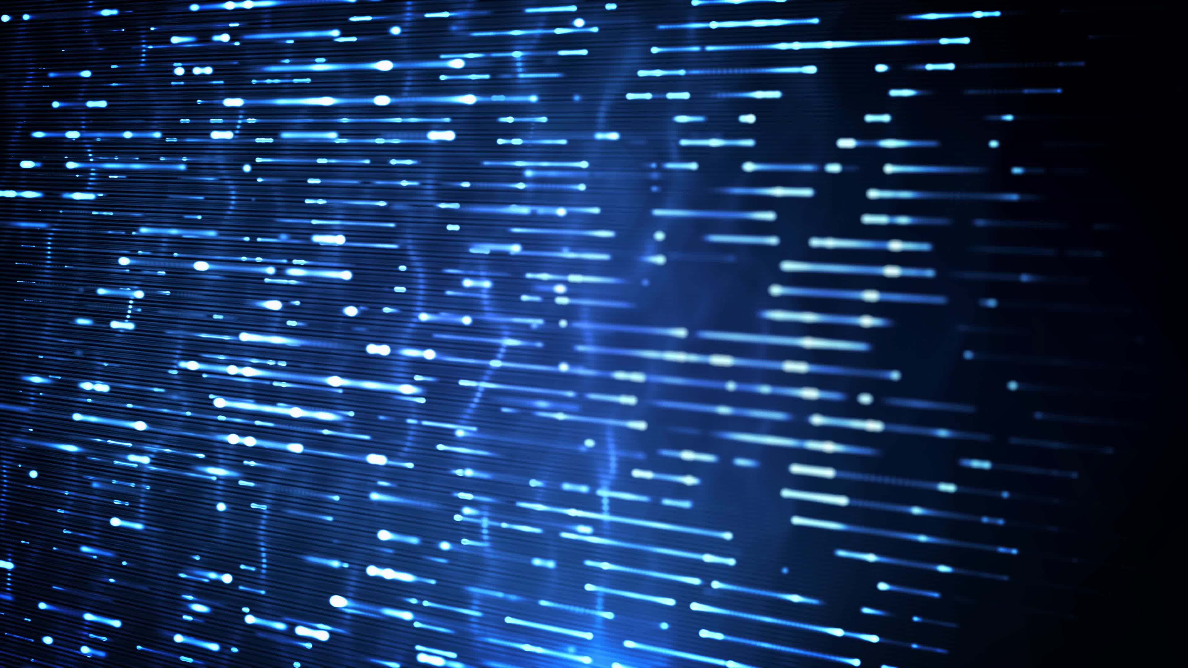 Abstract Technology Background With Glowing Lines Loop 4424200 Stock ...