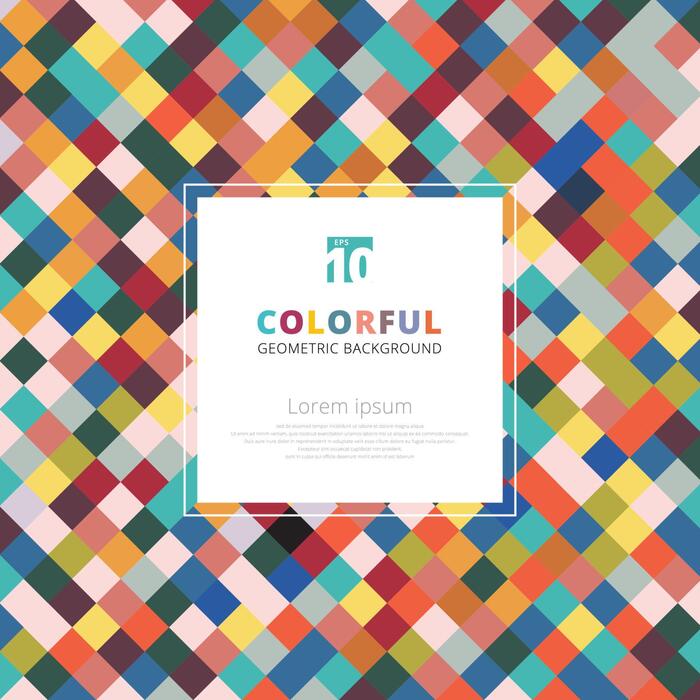Colorful Square Pattern Vector Art, Icons, and Graphics for Free Download
