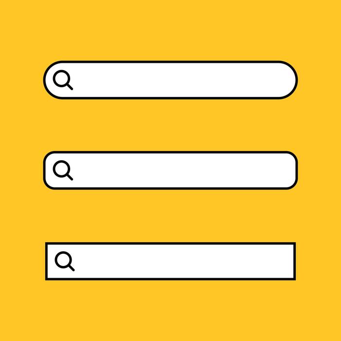Search bar interface for web site template. Modern search bar design ...