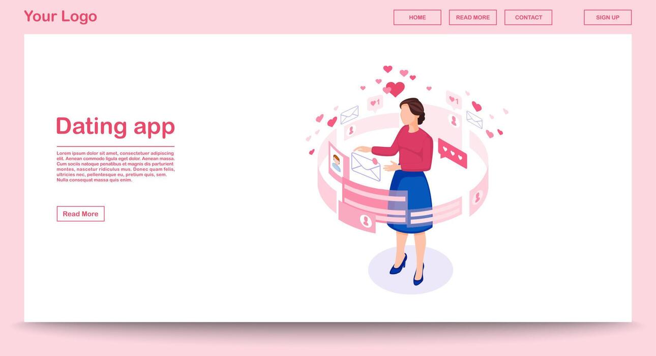 Dating App Vector Art, Icons, and Graphics for Free Download