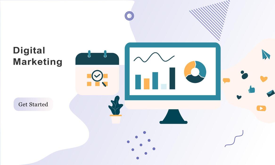 Digital Marketing Website Vector Art, Icons, and Graphics for Free Download