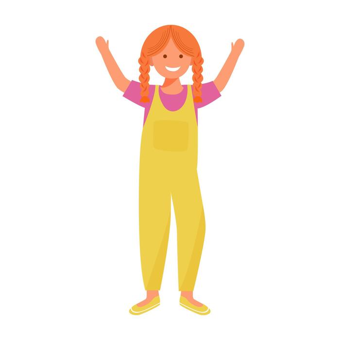 Cartoon funny little boy standing 5203676 Vector Art at Vecteezy