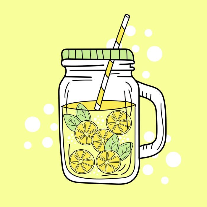 Lemonade Jar Vector Art, Icons, and Graphics for Free Download
