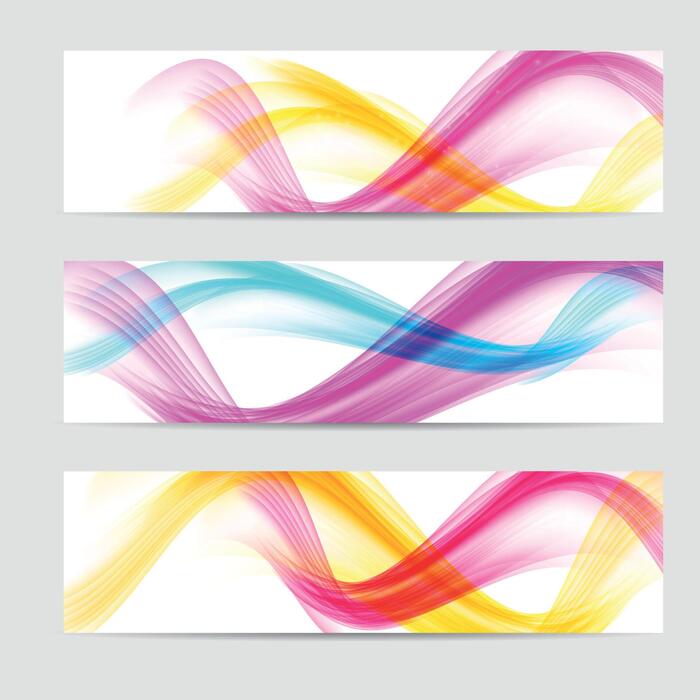 Abstract Colored Wave Background. Vector Illustration 4546392 Vector ...