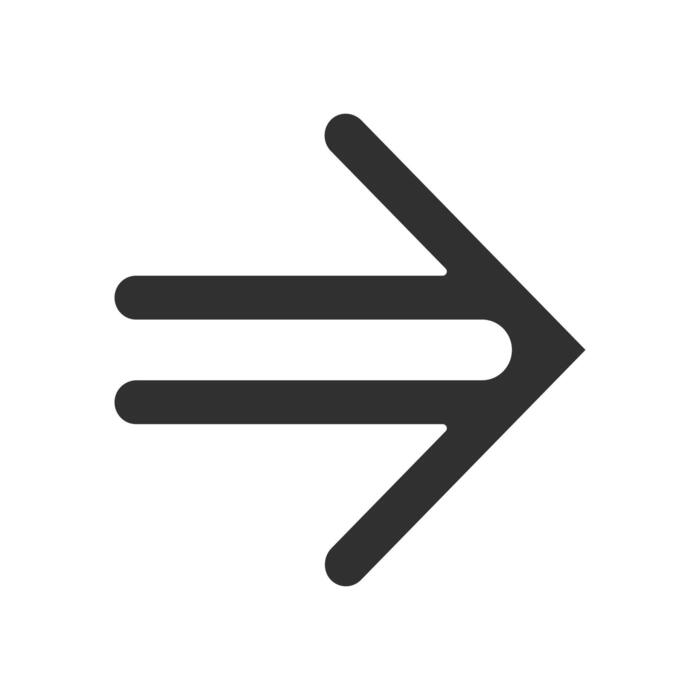 Double orange arrows color icon. Fast forward right arrowheads. Rewinding button. Navigation ...