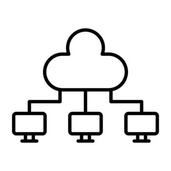 Cloud Computing Line Icon 4588308 Vector Art at Vecteezy