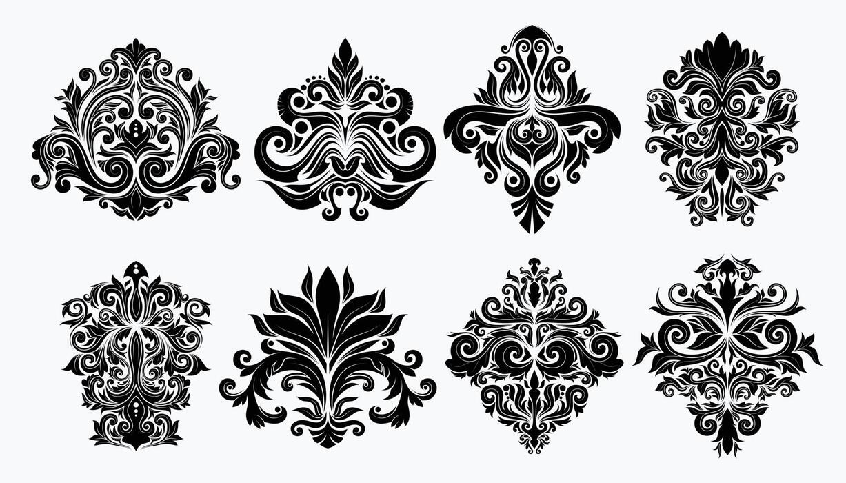 Damask Vector Art, Icons, and Graphics for Free Download