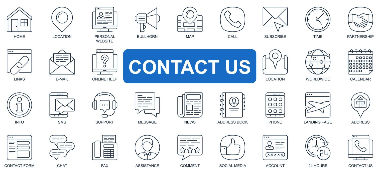 Contact Icon Vector Art, Icons, and Graphics for Free Download