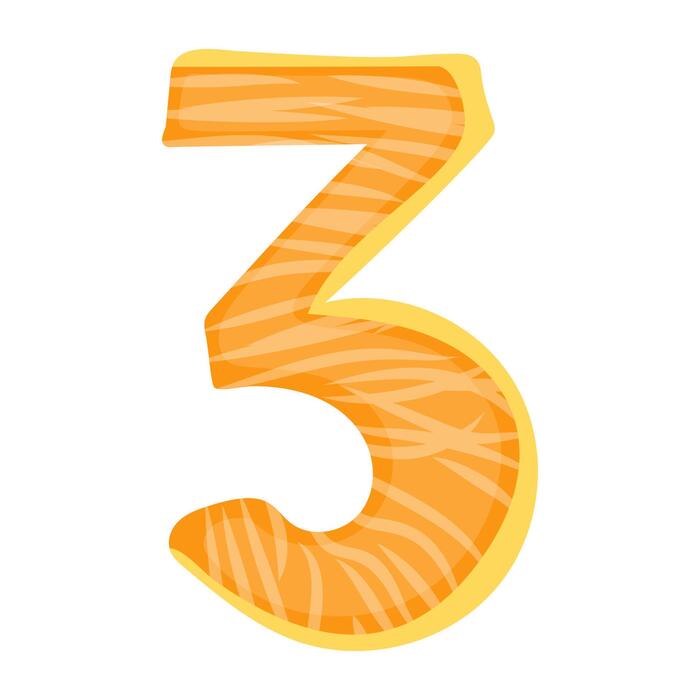 Number 3 Vector Art, Icons, and Graphics for Free Download