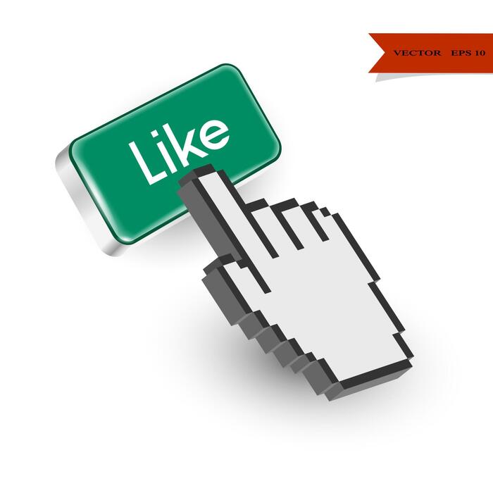 Like Button Vector Art, Icons, and Graphics for Free Download