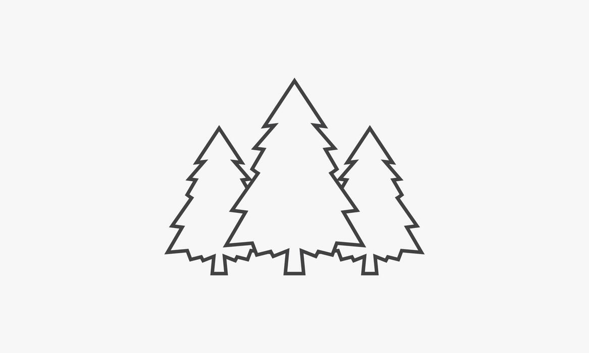 Pine Tree Line Vector Art, Icons, and Graphics for Free Download