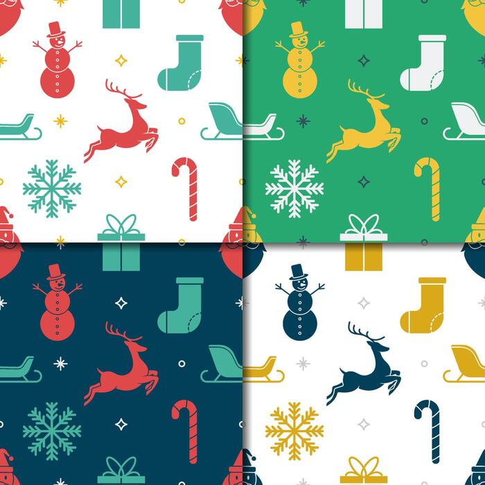 Christmas Pattern Vector Art, Icons, and Graphics for Free Download