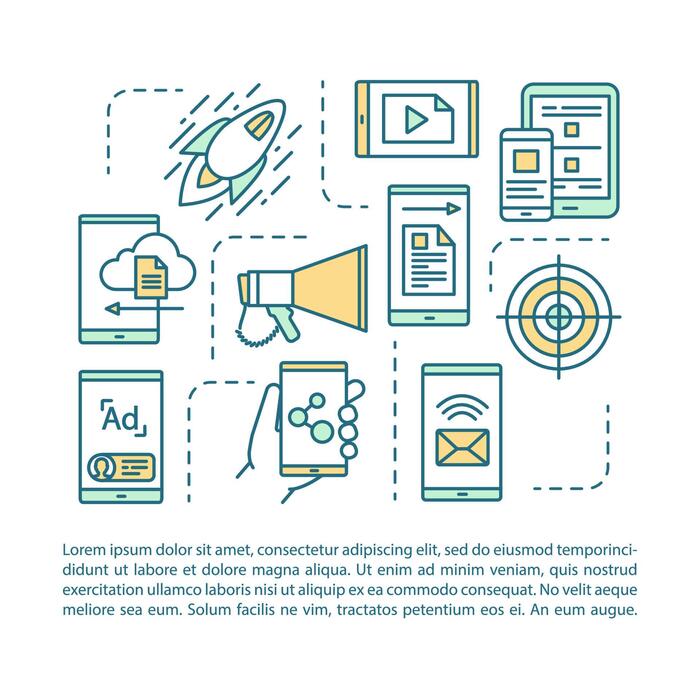 Subscription article page vector template. Newsletter messages. Website registration. Brochure ...