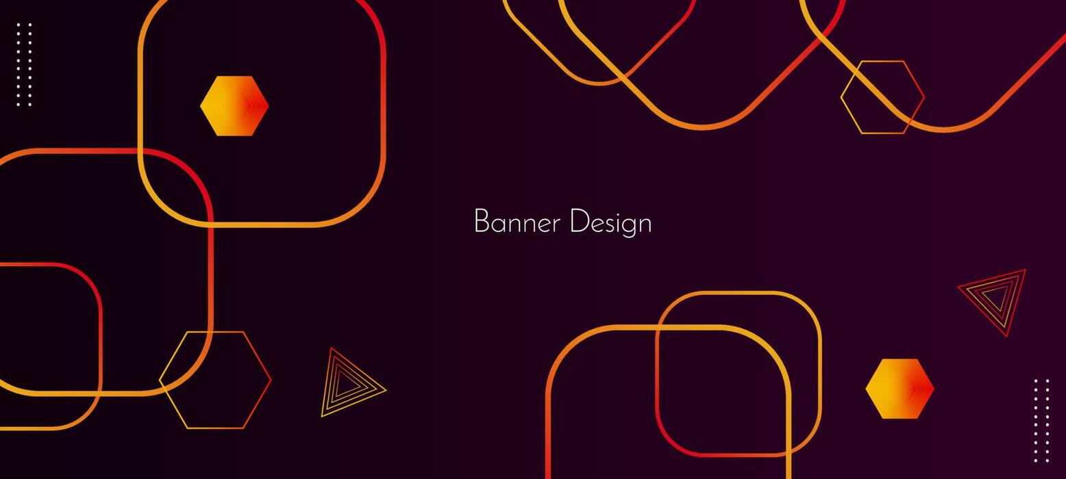 Abstract Geometric Hexagonal Pattern Element Lines Pattern Design